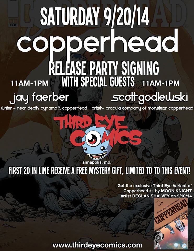 Copperhead signing with Jay Faerber and Scott Godlewski – COMICSHEATINGUP