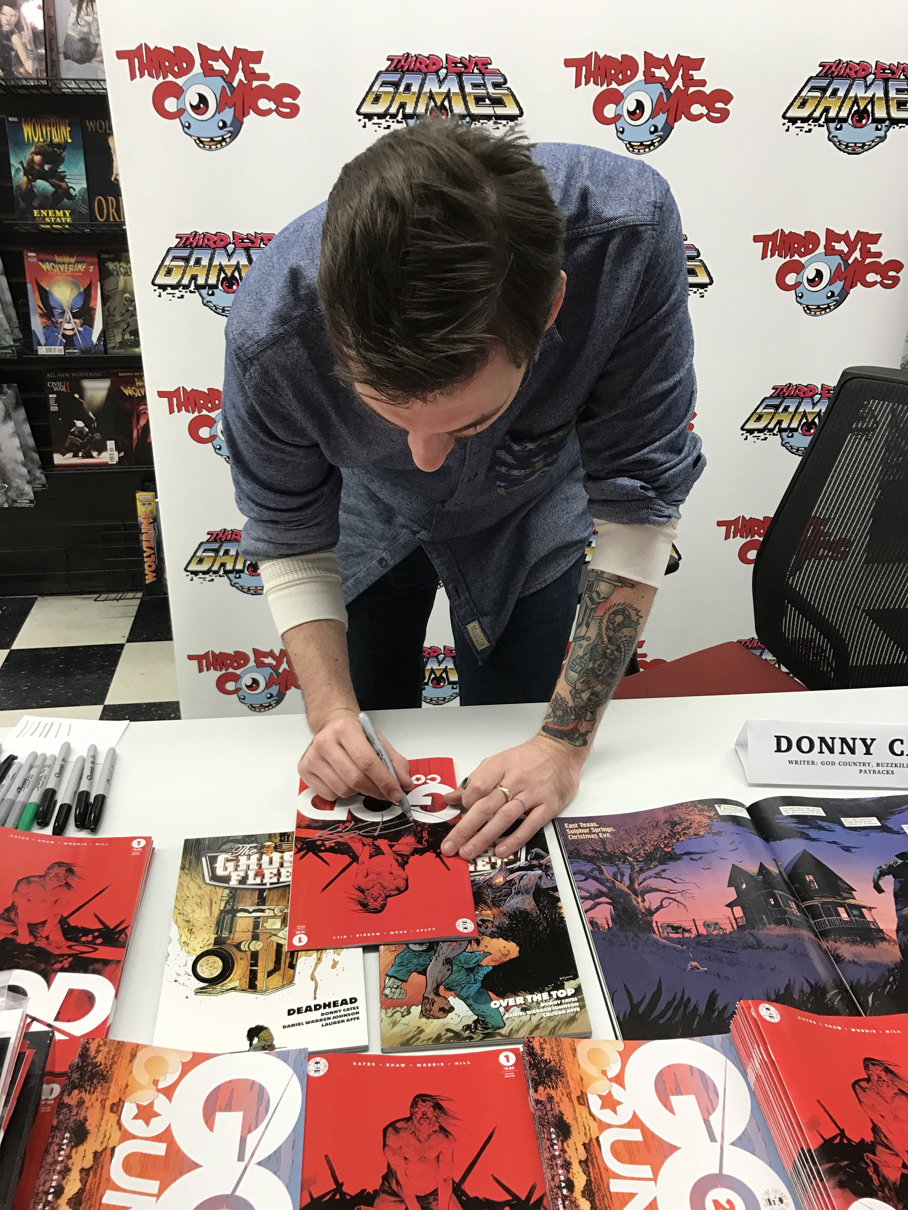 God Country #1 2nd Prints Signed by Donny Cates – COMICSHEATINGUP